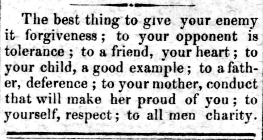19th Century Advice Columns – the DLG B